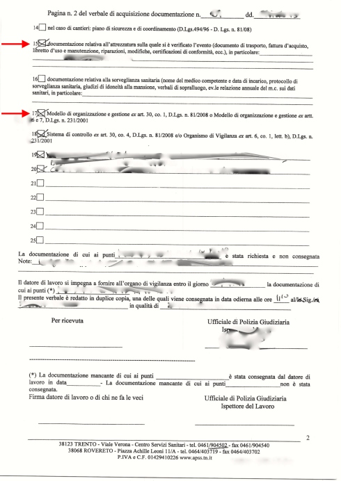 Infortunio sul lavoro e 231 - Studio Kompas Srl Infortunio sul lavoro e 231 - Studio Kompas Srl