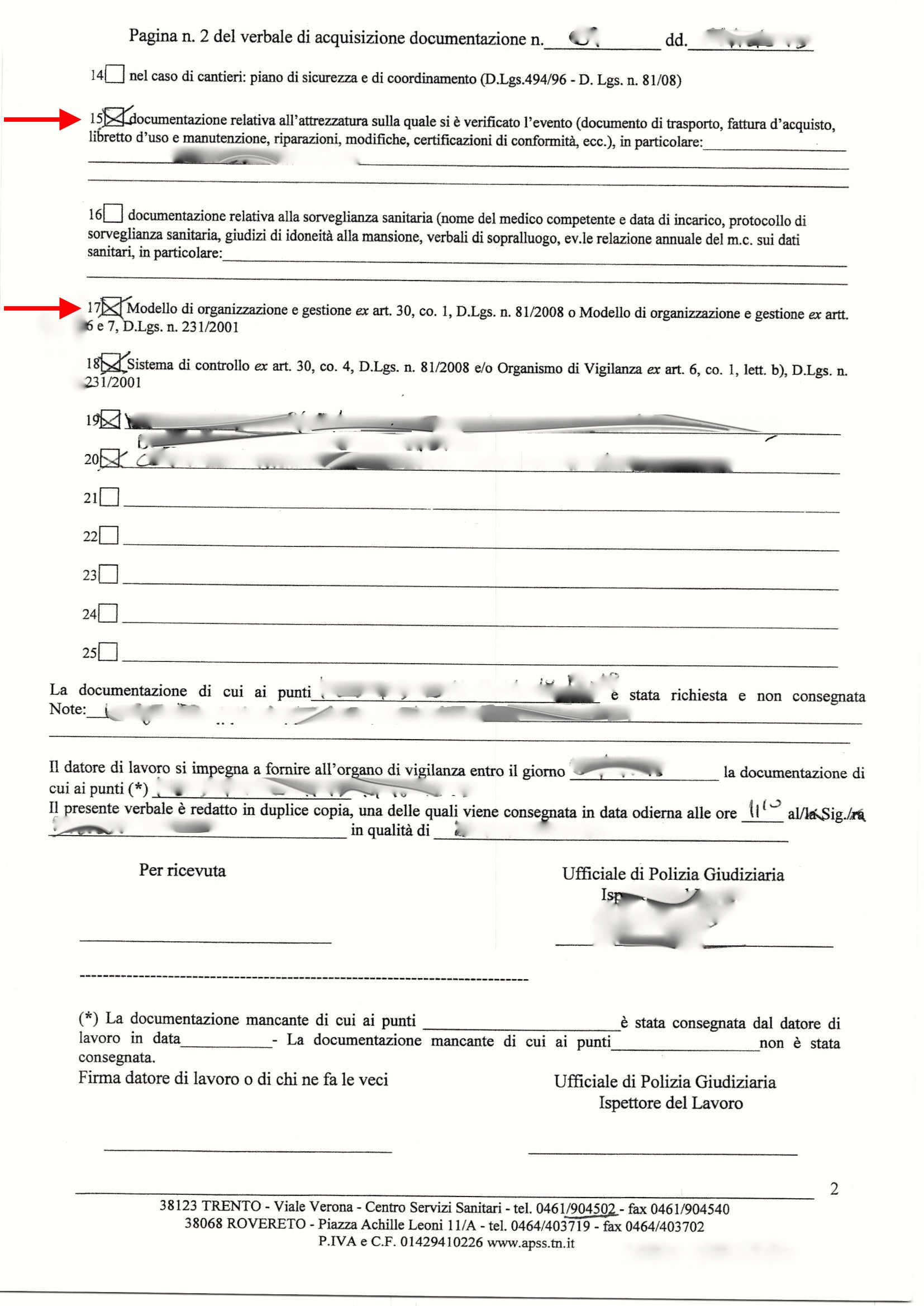 Infortunio sul lavoro e 231 - Studio Kompas Srl